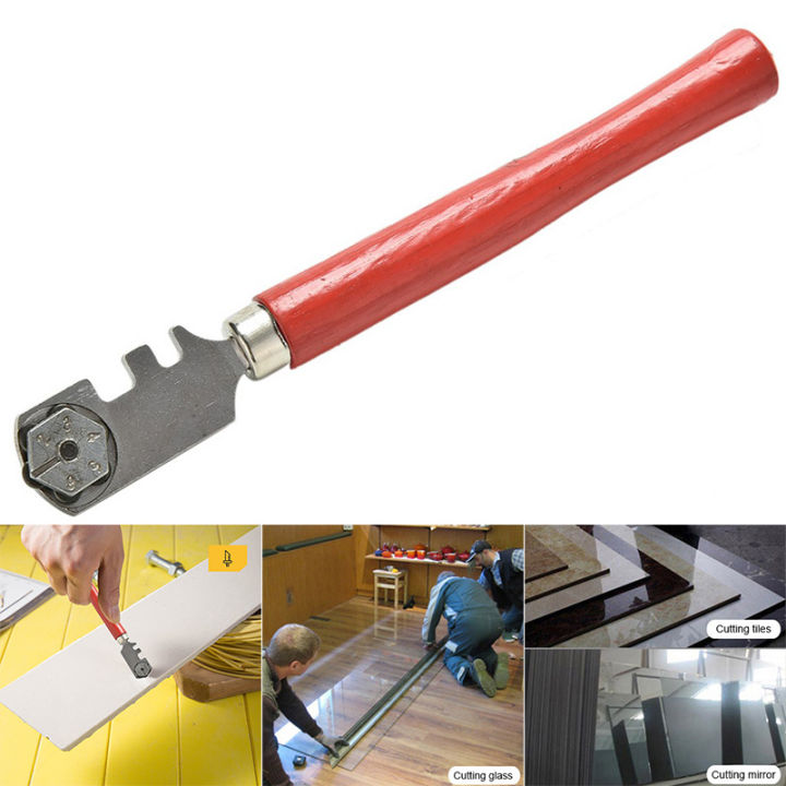 German Style 6-Wheel Glass Cutter Heavy Duty Professional Glass Cutting ...