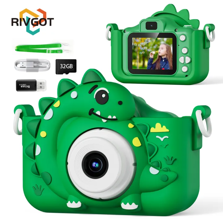 Kids Toy Cameras Dinosaur Digital Camera 1080P HD Outdoor Photography ...