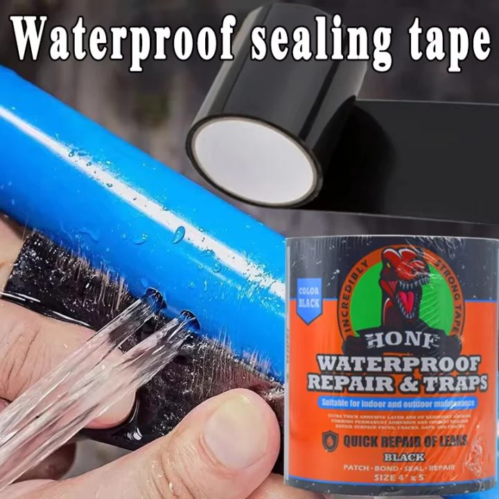 Industrial Grade Waterproof Tape Heavy Duty Black Transparent Repair ...