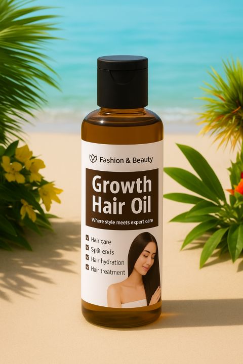 Pure Organic Growth Hair Oil 120ml 100% Natural Hair Care by Fashion ...