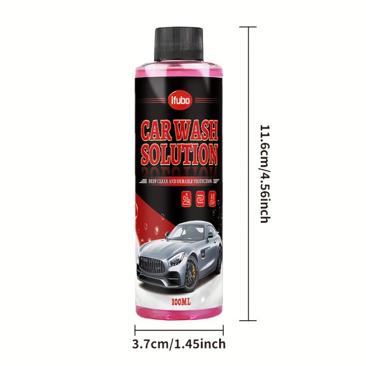 General Purpose Car Wash Liquid 100ML-High foam cleaner, quick stain ...