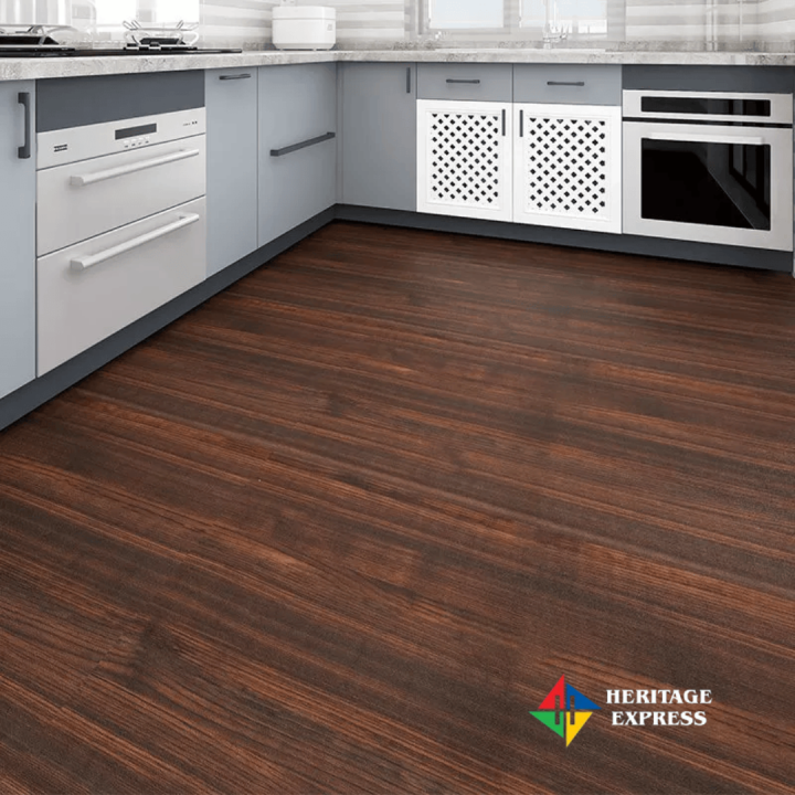 Peel and Stick (20 sqf) Self Adhesive PVC Floor Sticker Wooden Pattern ...
