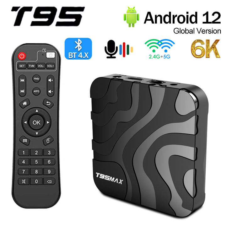Original T95 Max Smart TV Box Android12 Allwinner H618 4K HDR10 AV1 2 ...