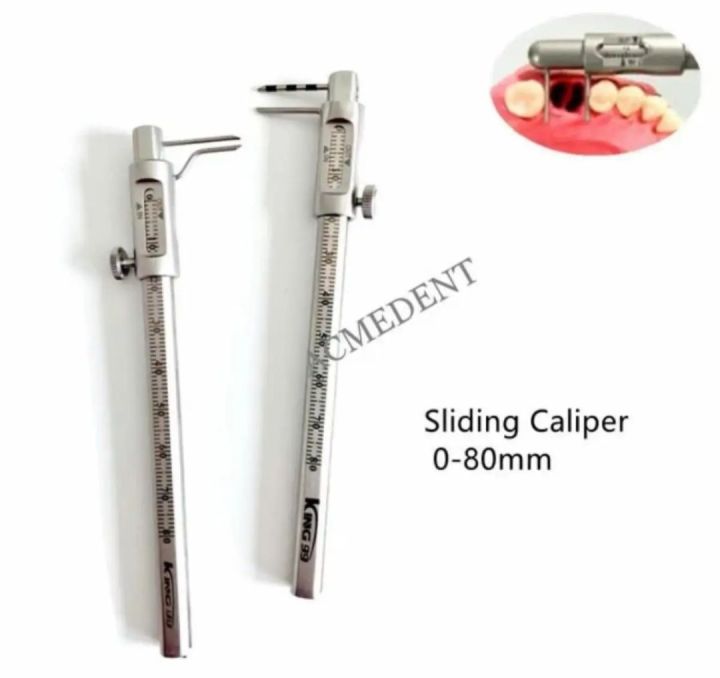 Dental Orthodontic Bone Extrusion Measuring Ruler Sliding Caliper 0 ...