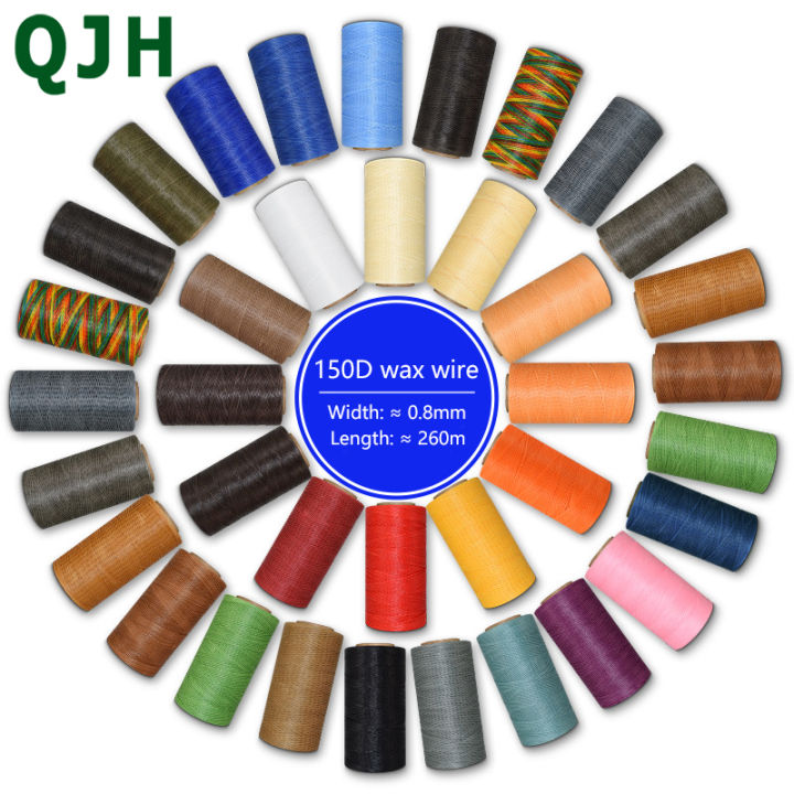 260M 150D Thickness Waxed Thread For Leather Waxed Cord For Diy ...