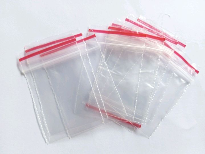 Two packet (100pcs*2) Zipper poly zero size for packaging small things ...