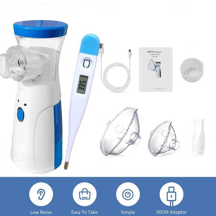 Medical Mesh Portable Nebulizer Silent Ultrasonic Inhaler Steam Device ...