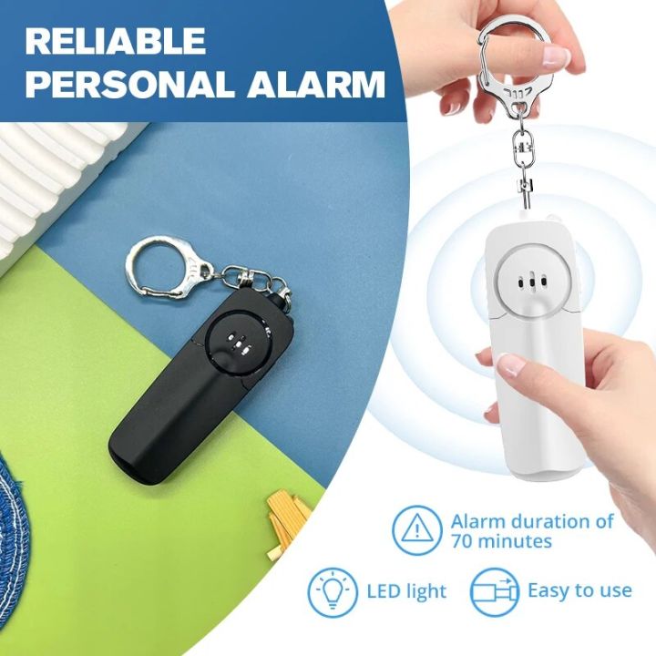 Lighter And Thinner Female Portable Alarm With Keychain, 130dB Volume ...