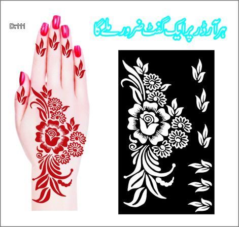 Mehandi sticker stencils, Mehndi design | Daraz.pk