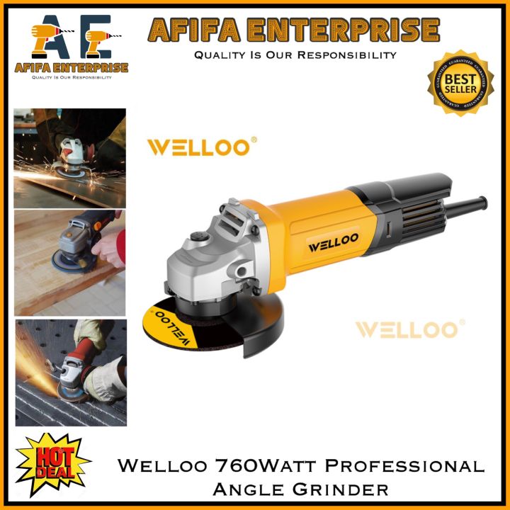 Welloo 760watt Professional Angle Grinder Machine | Daraz.com.bd