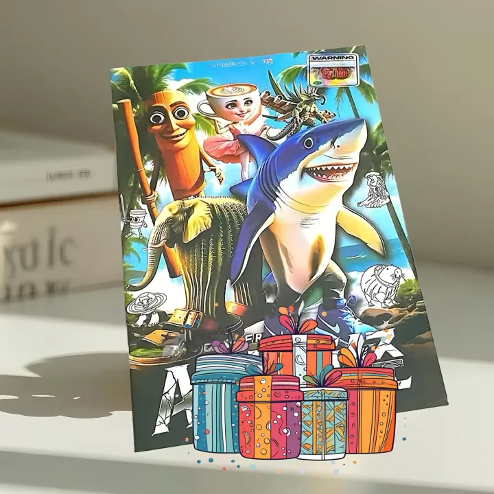 4pcs Drawing Coloring Book Set Italian Brainrot Animals Full ...