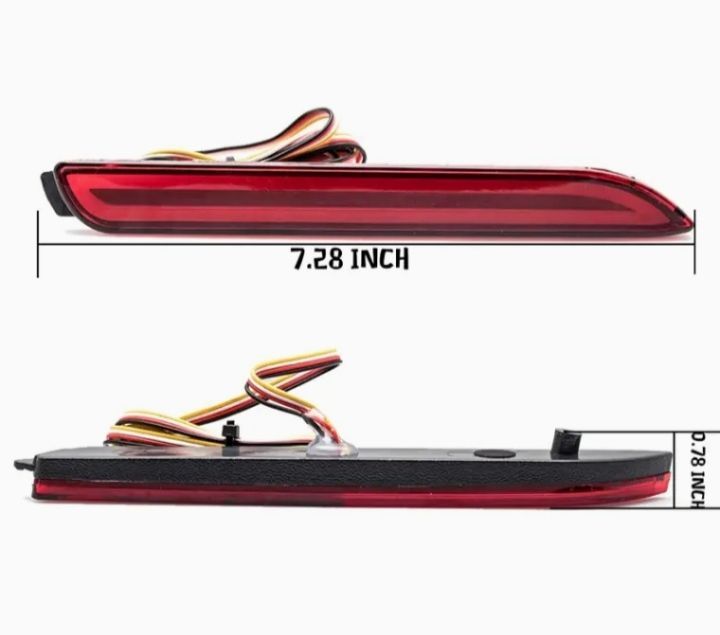 Rear Bumper Signal LED Reflect Light for Car 1 Set | Daraz.com.bd