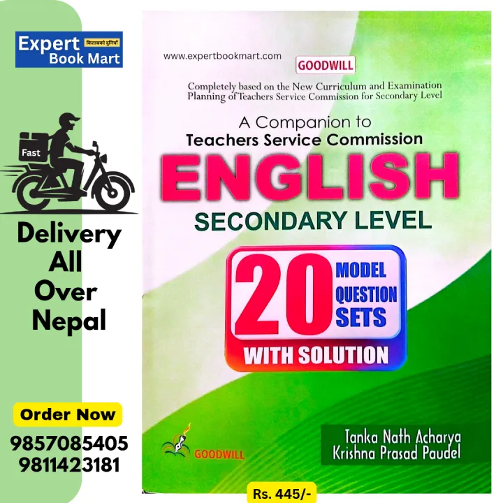 TSC Secondary Level English Second Paper | 20 model Question Sets With ...