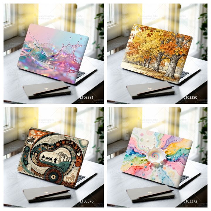 2 Pack Autumn Fall Leaves Aesthetic Laptop Stickers - Waterproof Self ...