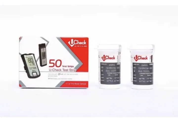 U CHECK GLUCOMETER SUGAR TESTING STRIPS 2x 25 | Daraz.pk