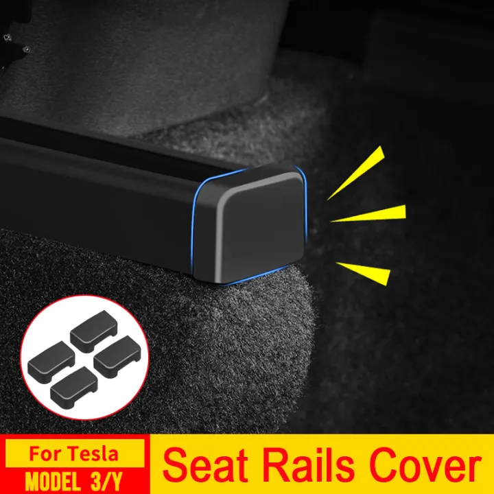 4pcs Seat Rail Cover Protector For Tesla Model 3 Y Juniper Accessories ...