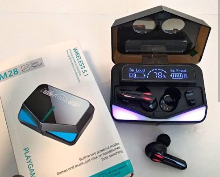 M28 TWS Wireless Earbuds Type-c LED Display Stereo Low Latency Heavy ...