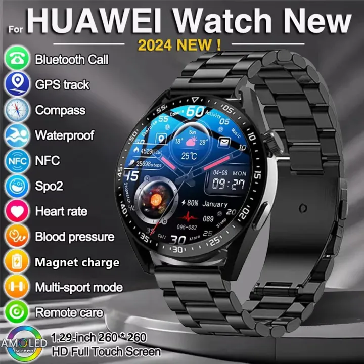 For Huawei GT4 PRO Smart Watch Men Watch 4 Pro AMOLED HD Screen ...