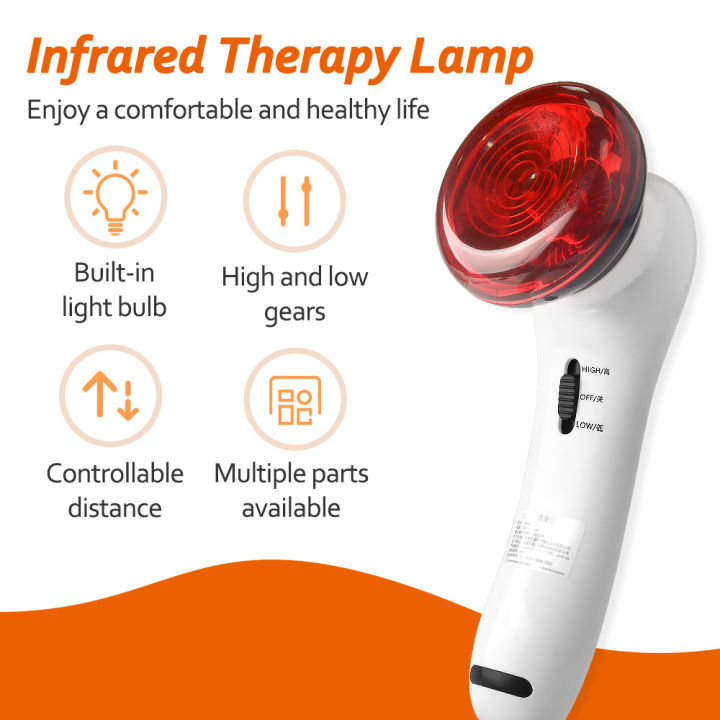 Portable Red Light Therapy Infrared Heating Wand, Handheld Heating Lamp ...