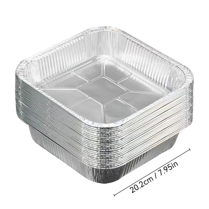 Rectangular Tin Foil Tray Disposable Food Container Aluminum Foil ...