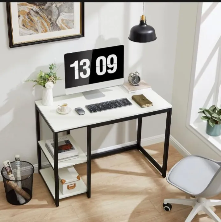 Home Office Desk 48 inch - Modern Desktop Computer Desk Gaming PC ...