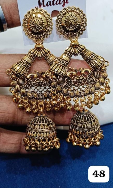 Jimiki earings|Jumuka|Zuha fashion | Daraz.lk