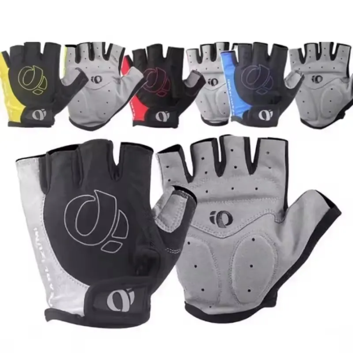 1Pair Gel Half Finger MTB Road Bike Gloves Anti-Slip Anti-Sweat ...