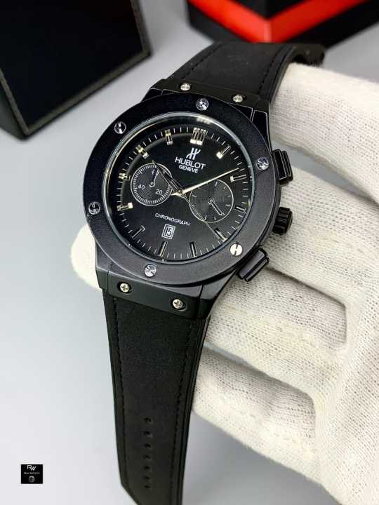 HUBLOT GENTS WATCH COLLECTION RUBAR STRAP DATE WORKING MASTAR LOCK WITH ...