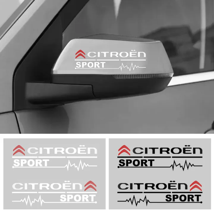 2pcs Vinyl Car Rearview Mirror Side Stripe Decorative Stickers Decal ...