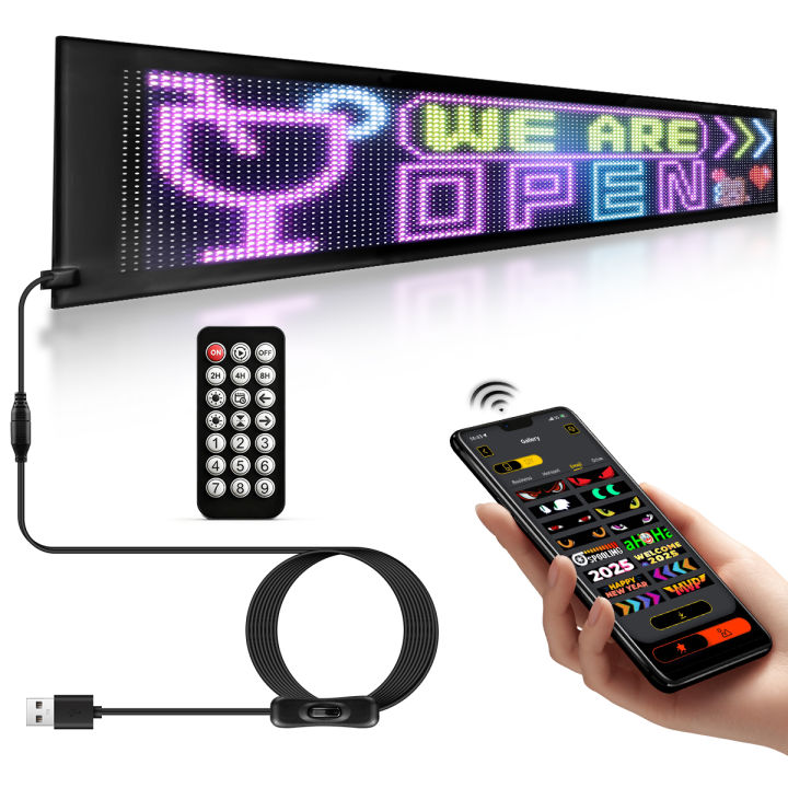 1-2 piece Programmable LED Matrix Pixel Panel Devil's Eye Hard Screen ...