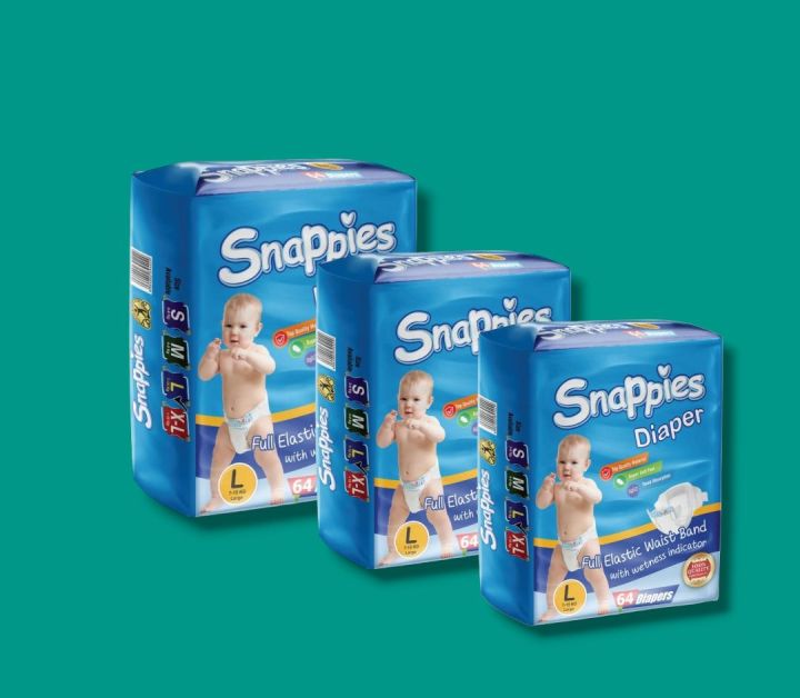Pack Of 3 / Snappies / Baby / Diapers L | Daraz.pk