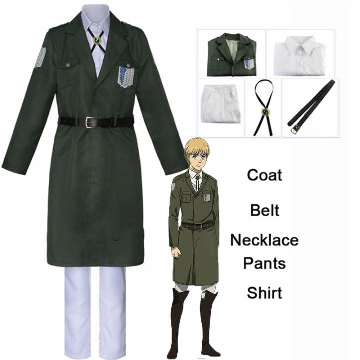 Anime AOT Cosplay Levi Costume Shingek No Kyojin Scouting Legion ...