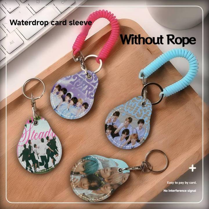 Singer Band N-NCT W-Wish Leather Access Card Holder, Water Drop ...