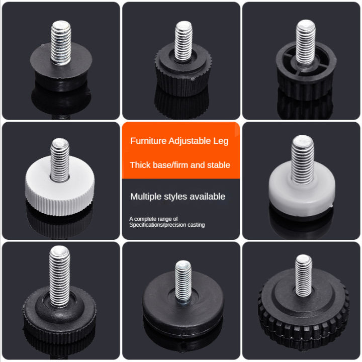 4pcs Adjustable Leveling Chair Leg Feet M6 M8 Furniture Mat Screw-in ...