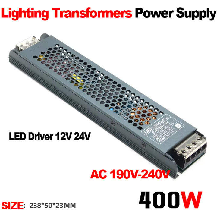 LED Driver 12 V Volt 24V 400W DC Power Supply AC 190 220V To 12V ...