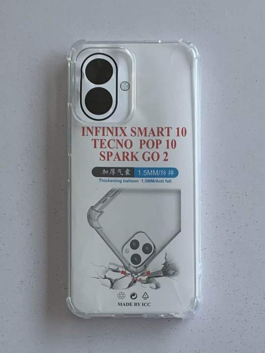 Infinix Smart 10/ Tecno Spark Go 2 Transparent Silicon Back Cover IS10 ...