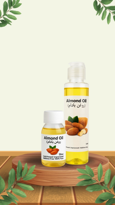 Organic Almond Oil | Roghan Badam Shirin | Sweet Almond Oil Cold ...