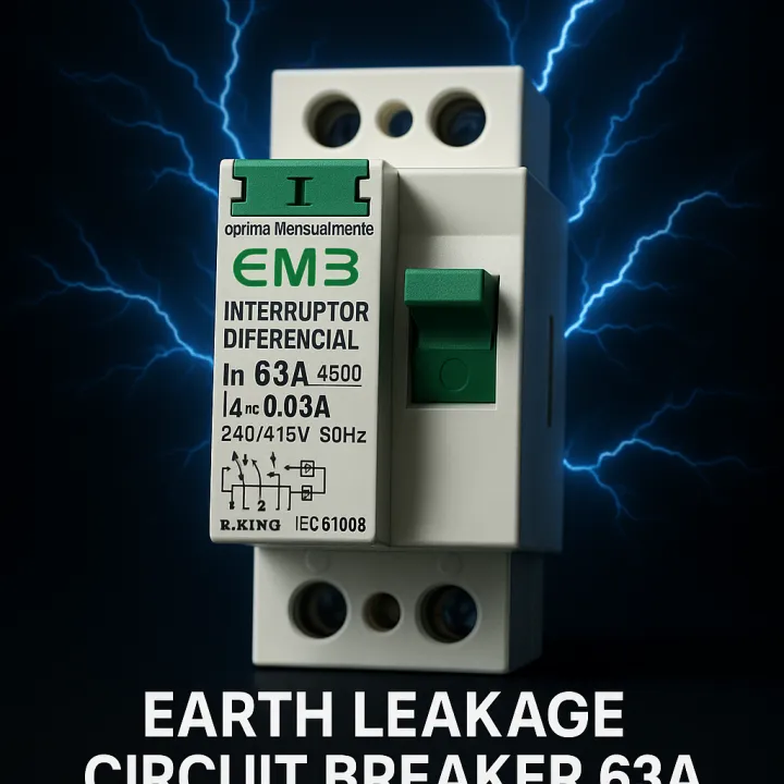 ELCB breaker 63A, 63 amp ELCB, earth leakage circuit breaker, safety ...
