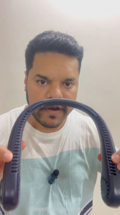 Portable Neck Fan, Hands Free "Hands-Free Bladeless Fan: 360° Cooling ...