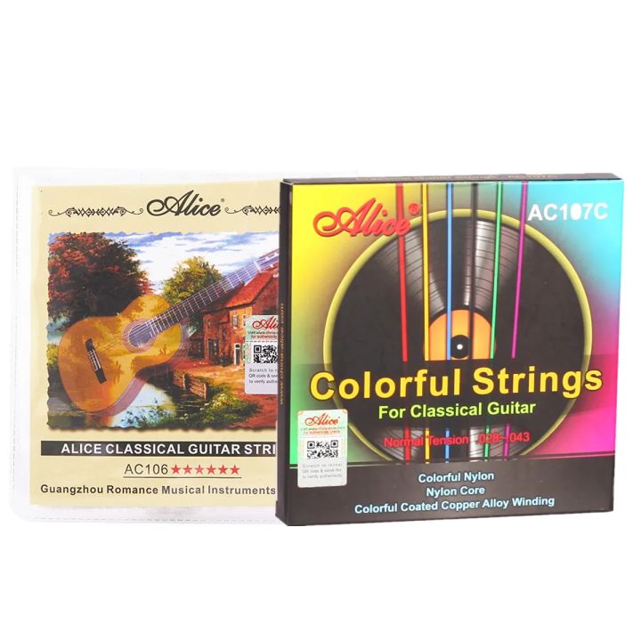 Alice Classical Guitar Strings 6 Pcs/Set Nylon Fiber Strings For Guitar ...