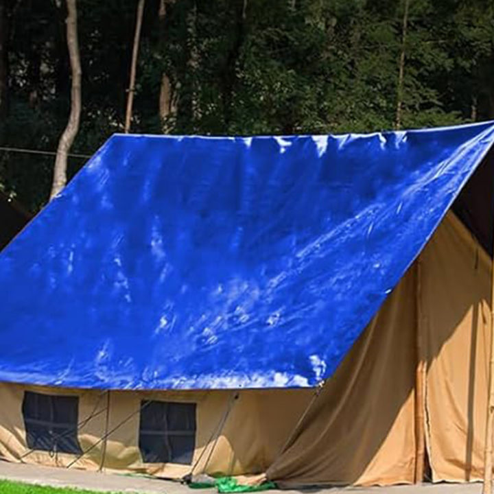 Thick Waterproof Tarps 2x2/3/4M Heavy Duty Blue Tarps All Purpose Tarp ...