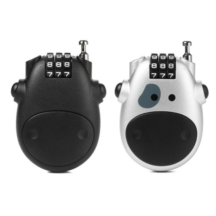 Bicycle Steel Cable Code Lock Suitcase Car Sled Telescopic Wire Rope ...