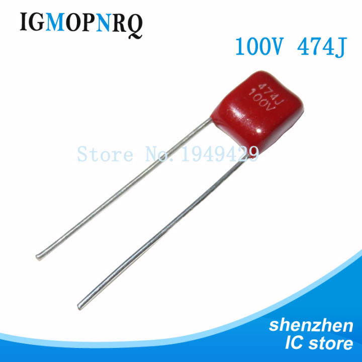 New 10PCS/Lot CBB capacitor 474 100V 474J 0.47UF 470NF P5 100V474J ...