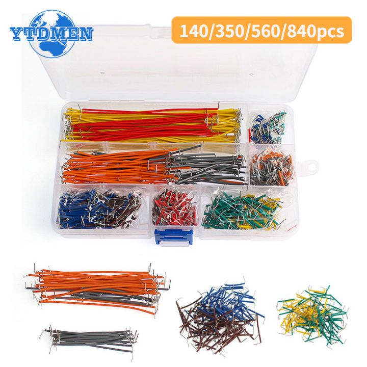 140-840pcs U Shape Solderless Breadboard Jumper Cable Wire Kit 14 Types ...