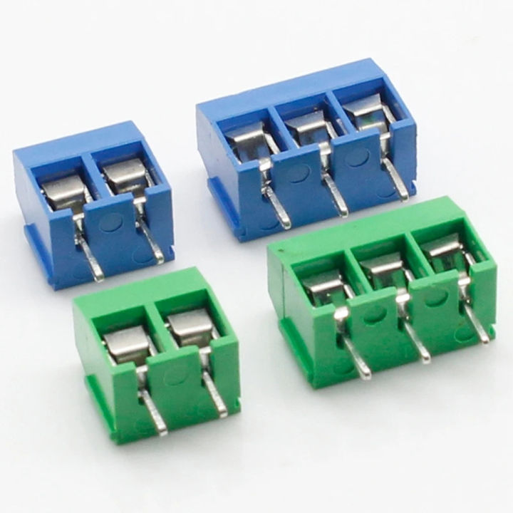 10Pcs PCB Mount Screw Terminal Block Connector Straight Pin 2P 3P KF301 ...