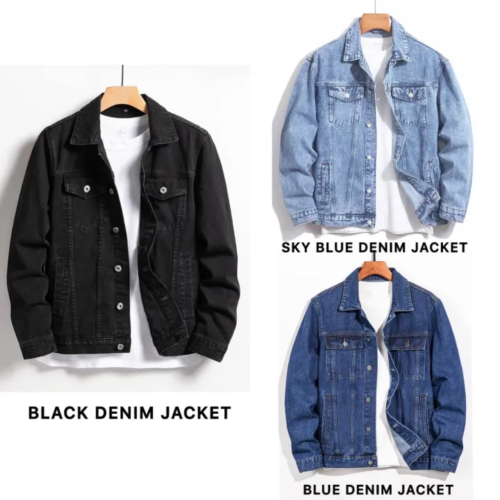 Men's Denim Jackets For Winter Fashion 100% Original Denim | 3 colors ...