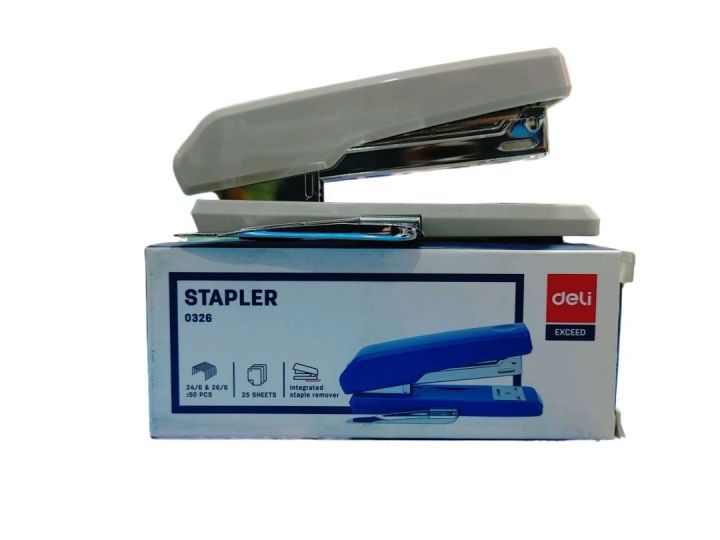 DELI STAPLER EXCEED- 25 SHEETS STAPLER MACHINE (0326) WITH STAPLE ...