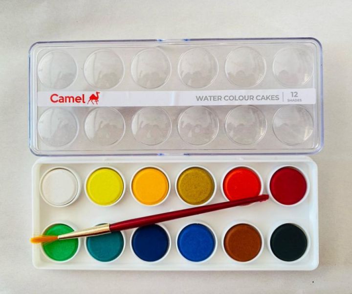 Camel Water Colour Paint Set 12 Shades | Daraz.lk