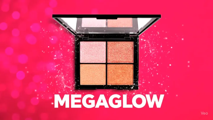 Technic Mega Glow 4 Shade Highlighter Palette – Long Lasting Face ...