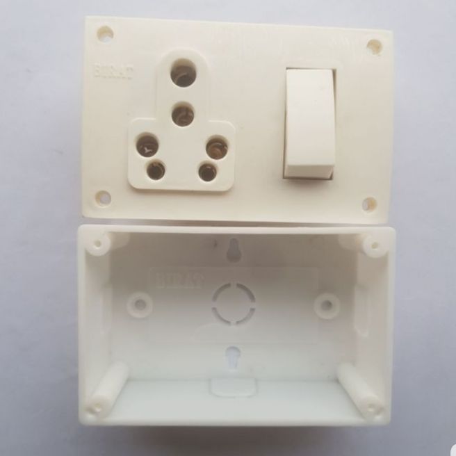 SS Combined Powersocket 5 Pin Socket 16A Heavy Power Socket With Box By ...